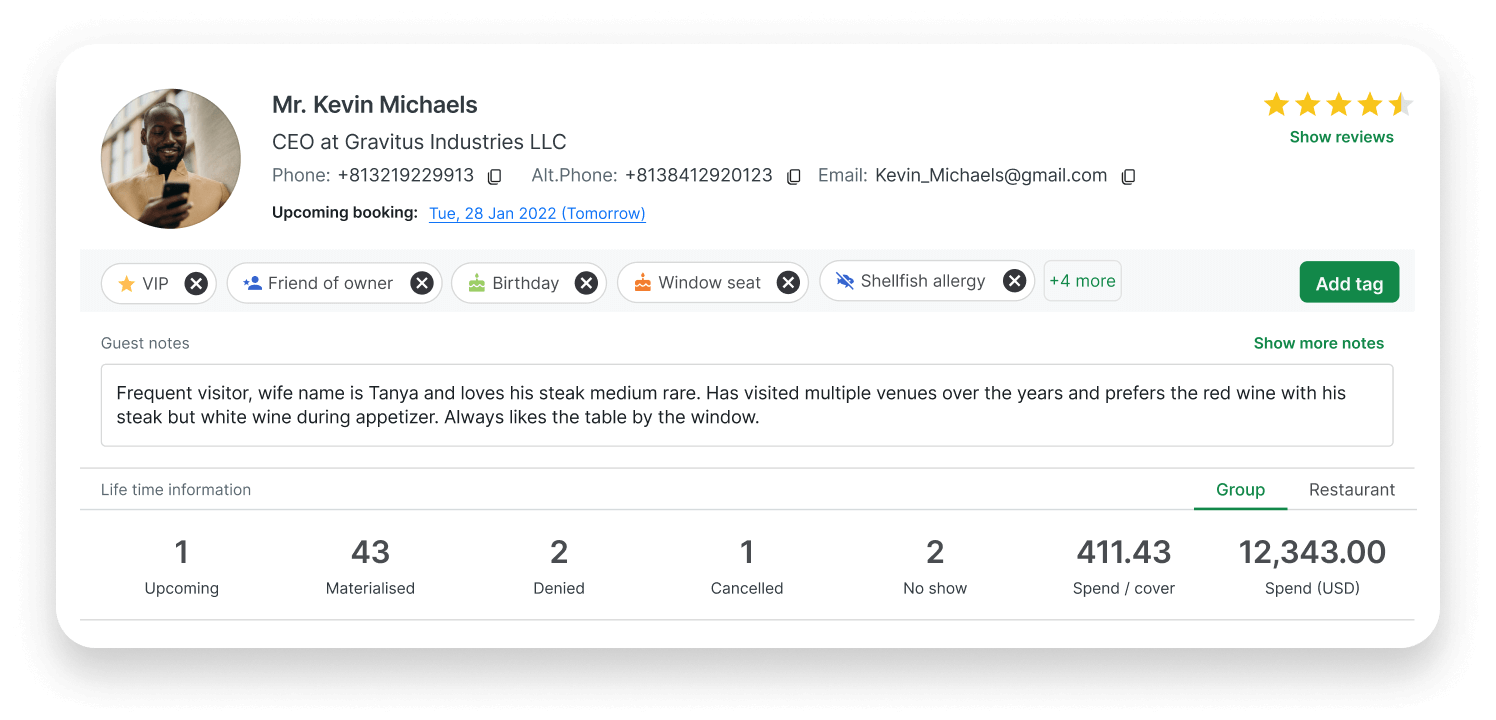 CRM & Guest Database for Restaurants | Eat App